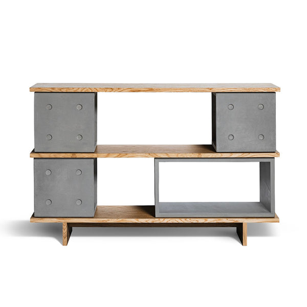 Dice Concrete and Wood Storage Collection by Lyon Beton | Do Shop