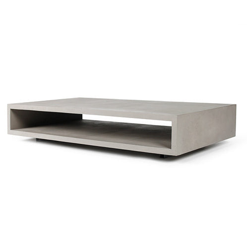Concrete Monobloc TV Bench With Metal Legs - Do Shop