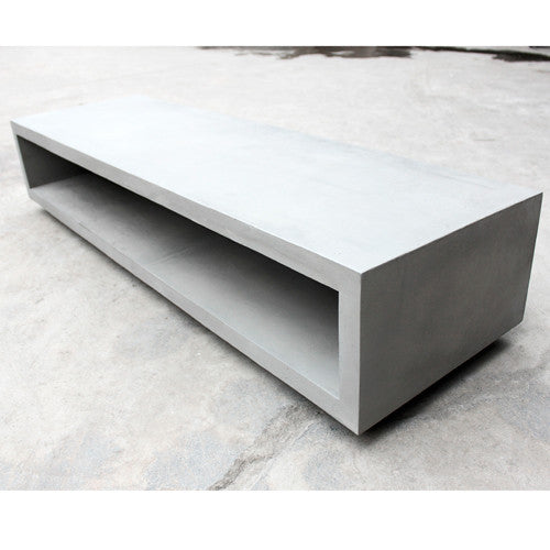 Concrete Monobloc TV Bench With Metal Legs - Do Shop